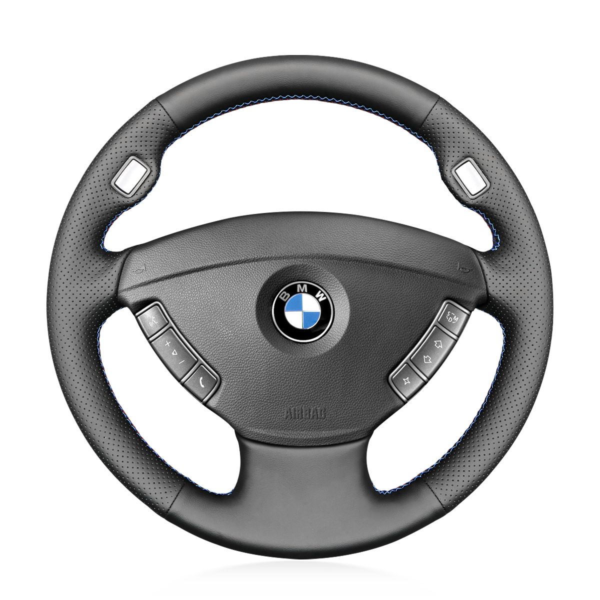 For BMW BMW E65 E66 2006-2008 Custom Steering Wheel Cover DIY – MEWANT ...