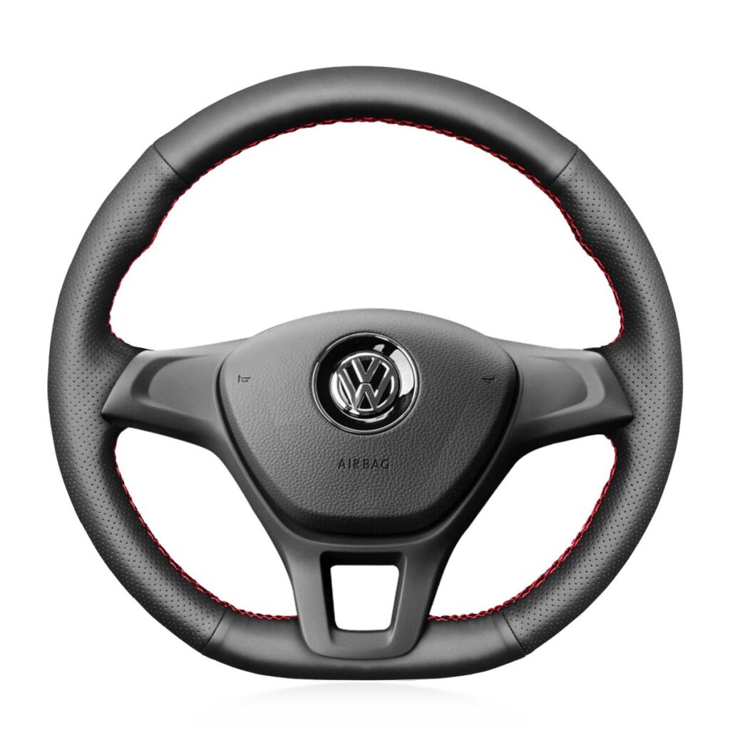 Custom Hand Sewing Carbon and Leather Steering Wheel Covers for ...