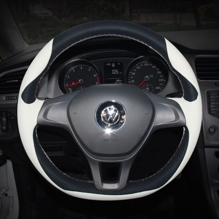 Custom Hand Sewing Carbon and Leather Steering Wheel Covers for ...
