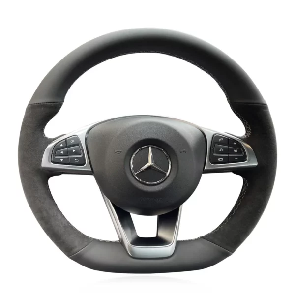 For Mercedes Benz C200 C250 C300 B250 B260 A200 A250 Sport CLA220 Steering Wheel Cover MEWANT Steering wheel cover